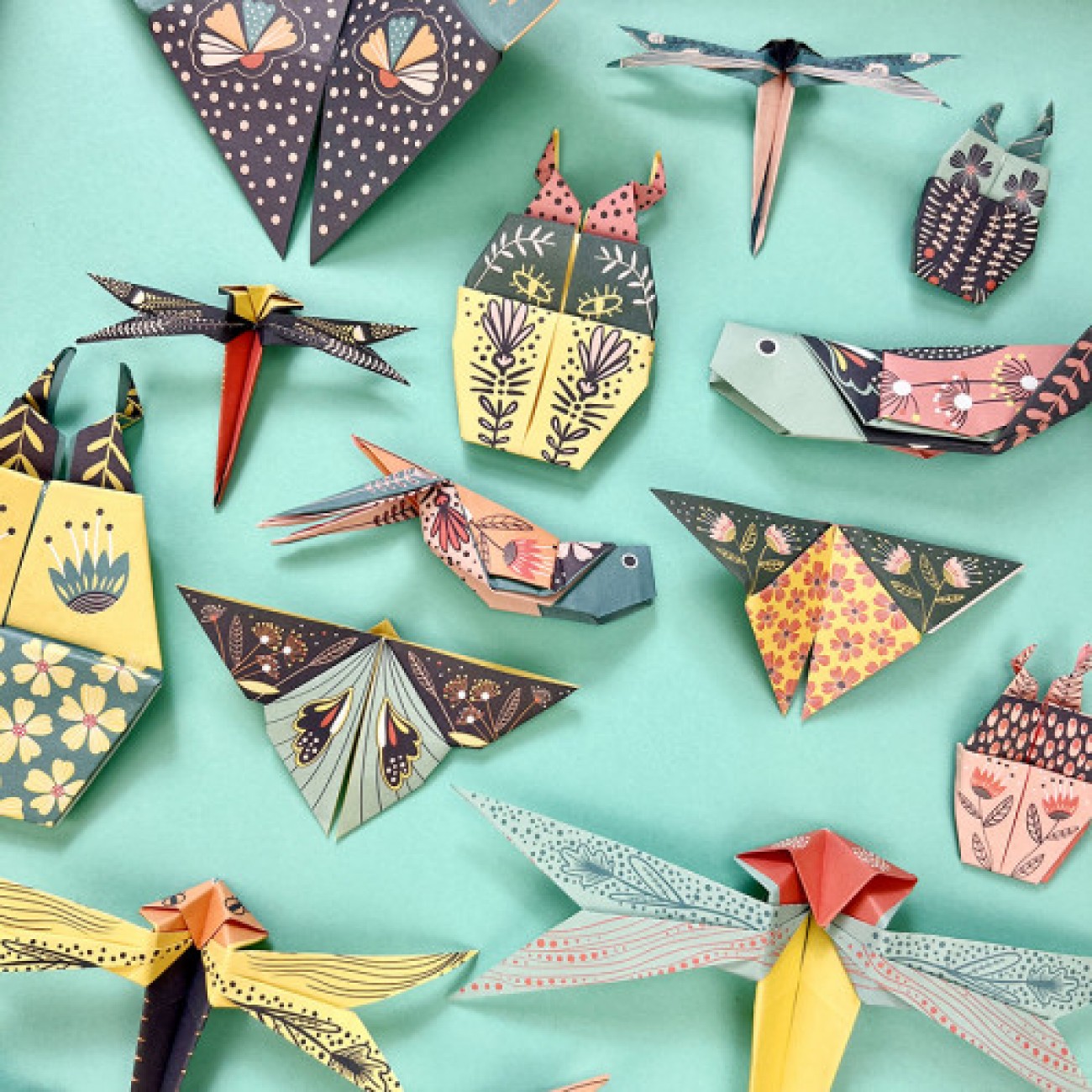 Origami σετ 60 φύλλα, insects